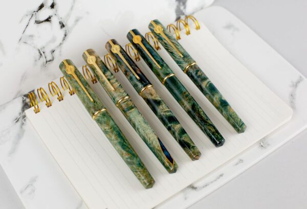 Stable Wood Fountain Pen - Green - CONCOPENS - Artisanal Fountain Pens ...